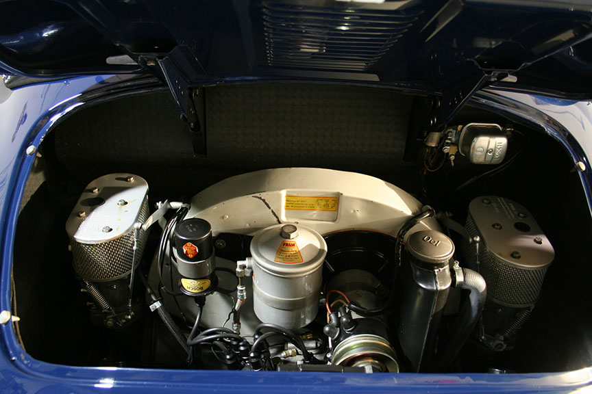 1964 Porsche 356 SC Cabriolet Bali Blue Restored | Sloan Motor Cars
