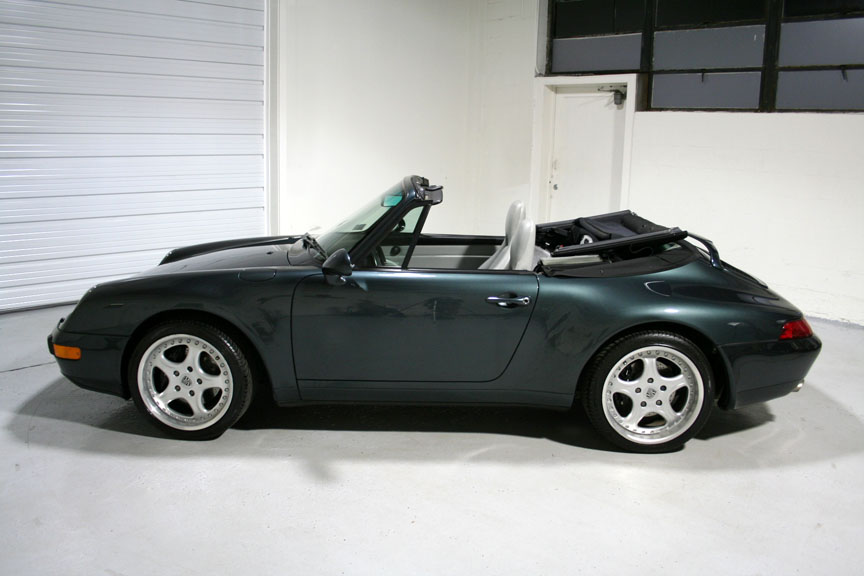 1995 Porsche 993 Cabriolet Green/Black | Sloan Motor Cars