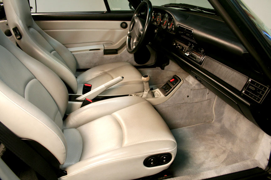 1995 Porsche 993 Cabriolet Green/Black | Sloan Motor Cars