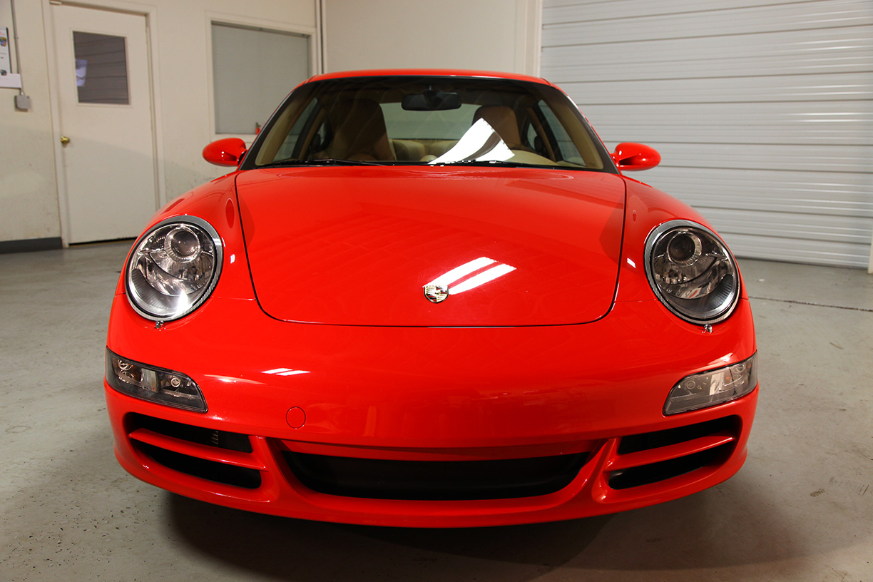 2005 Porsche 997 Carrera Guards Red 16,855 miles | Sloan Motor Cars
