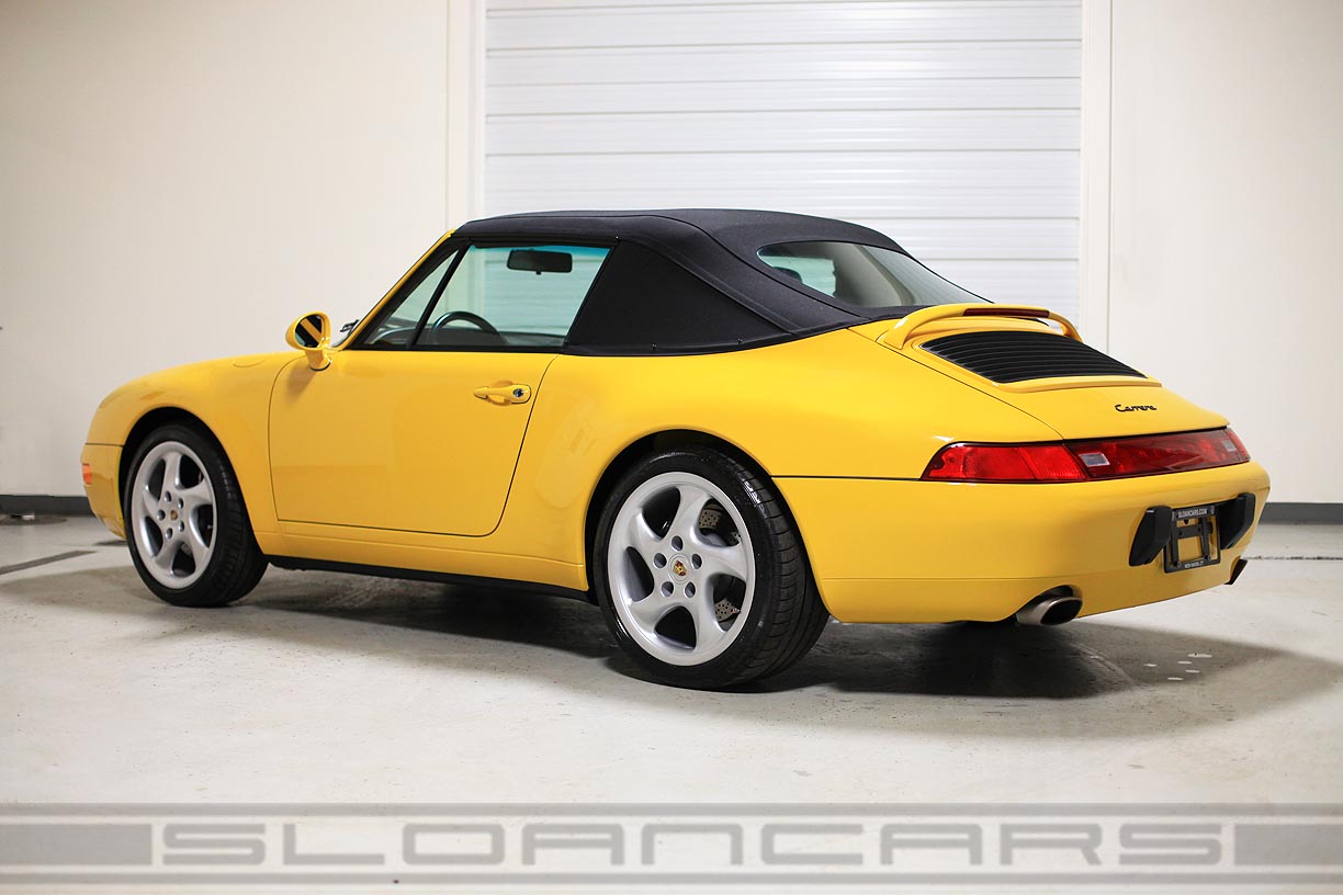1996 Porsche 993 Cabriolet Speed Yellow 31,298 miles | Sloan Motor Cars