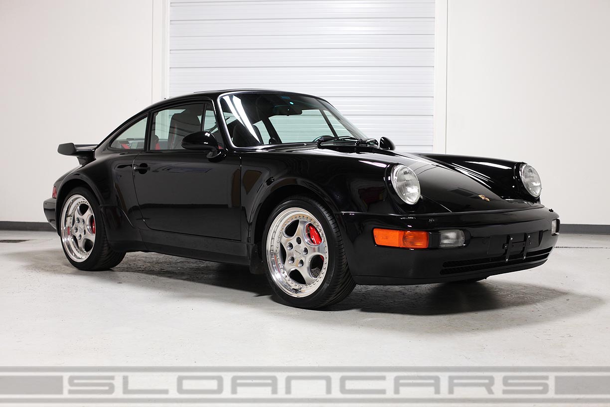1994 Porsche 964 Turbo 3.6 Black 10,922 miles | Sloan Motor Cars