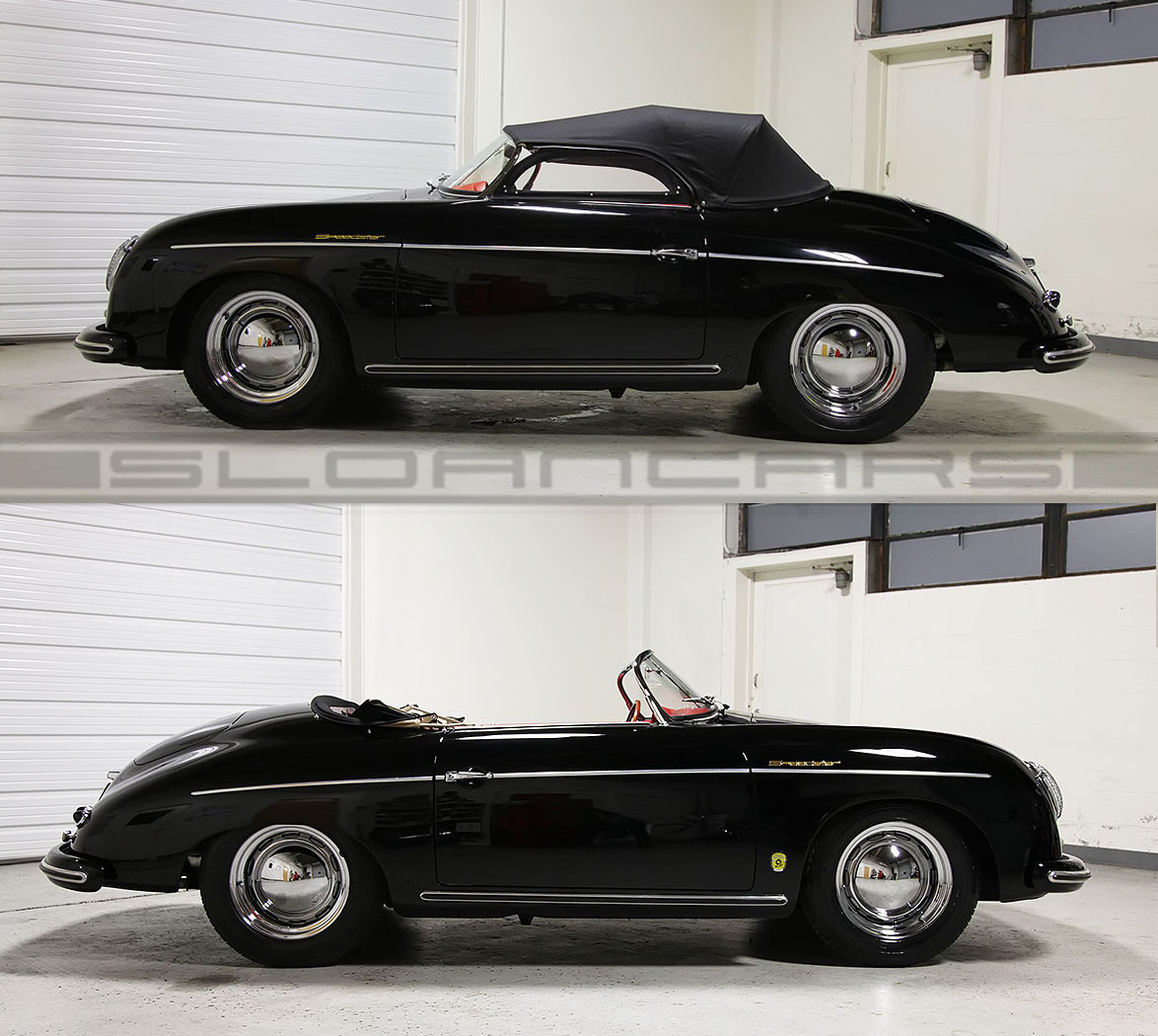 1955 Porsche 356 Speedster Black Restored | Sloan Motor Cars