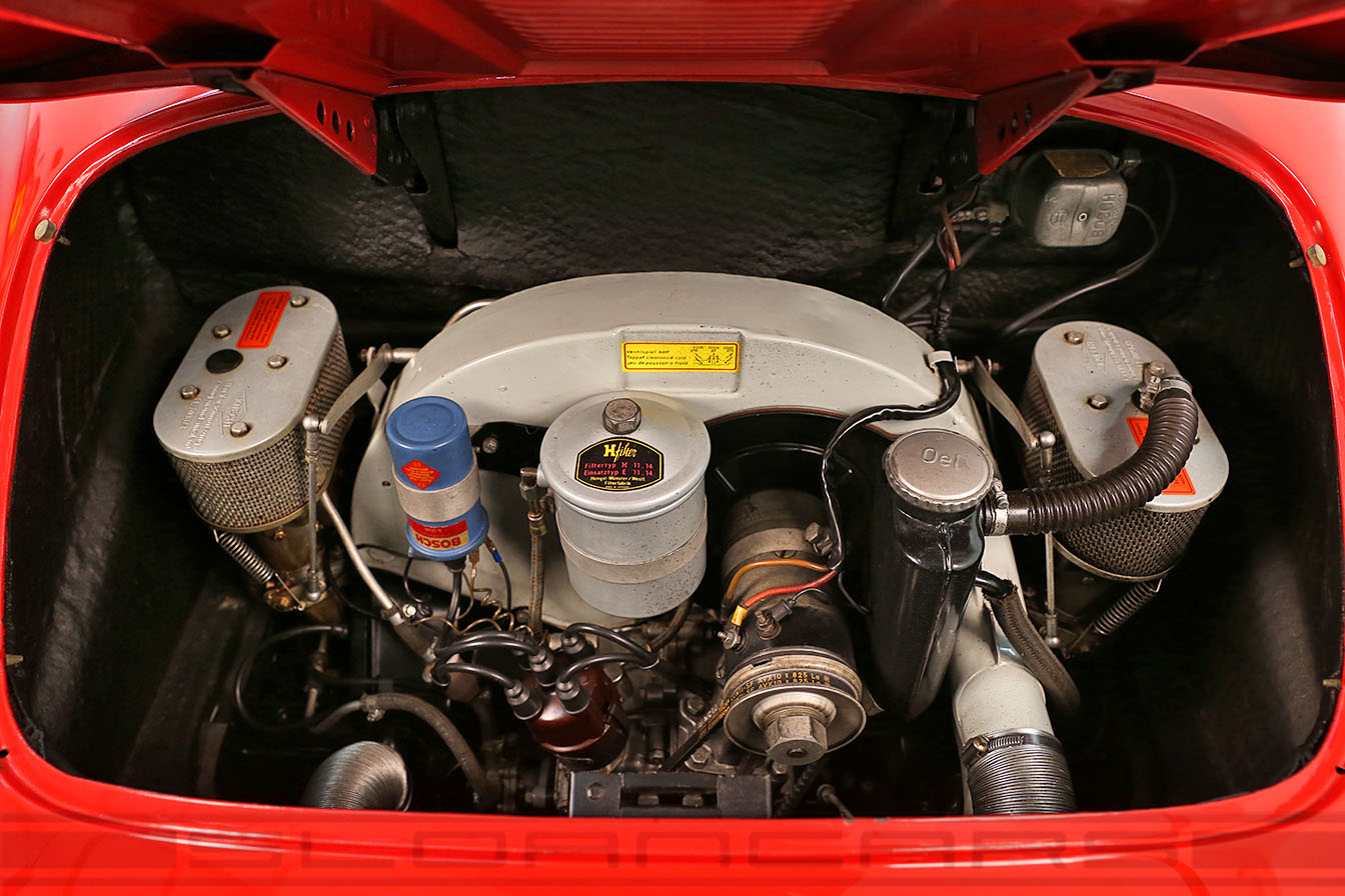 1965 Porsche 356 SC Cabriolet Signal Red 22,772 miles | Sloan Motor Cars