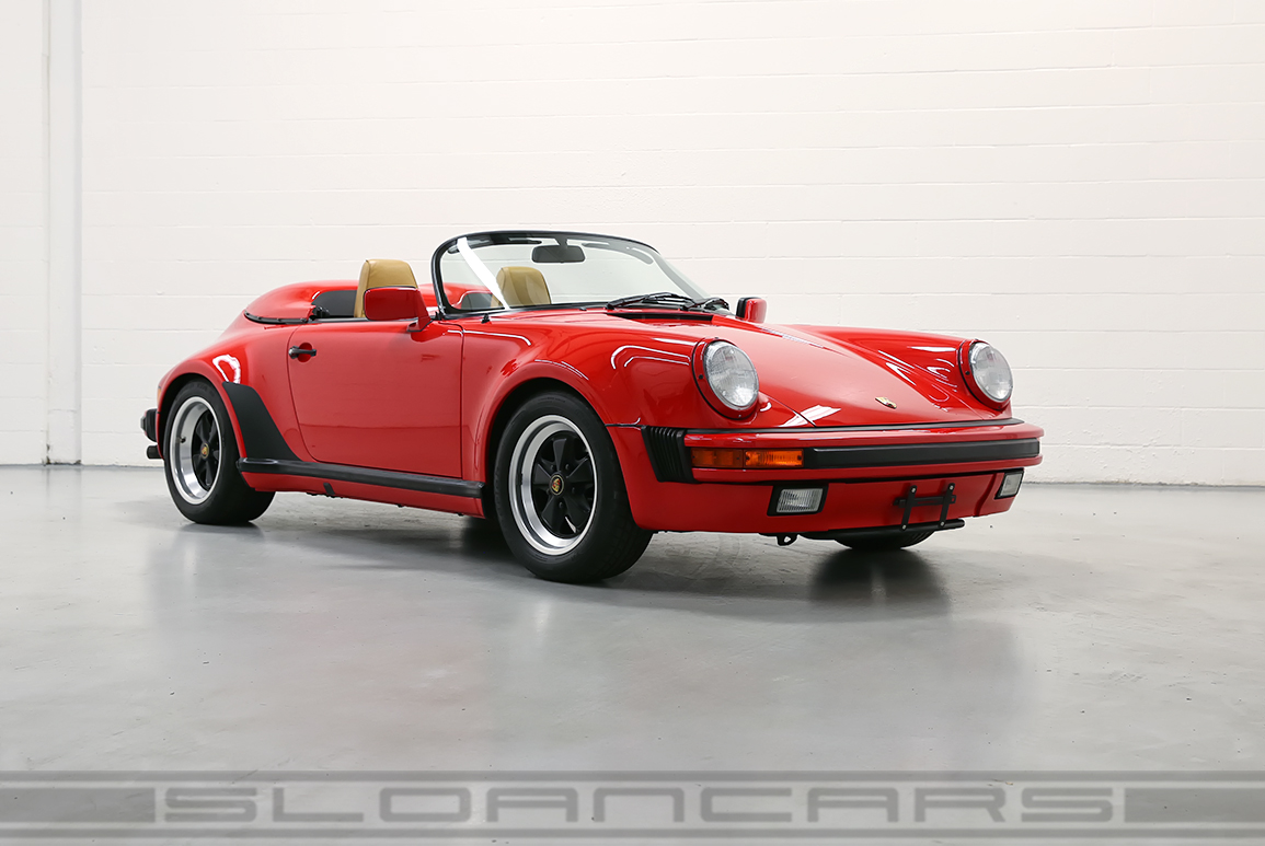 1989 Porsche 911 Speedster Guards Red 20,878 miles | Sloan Motor Cars