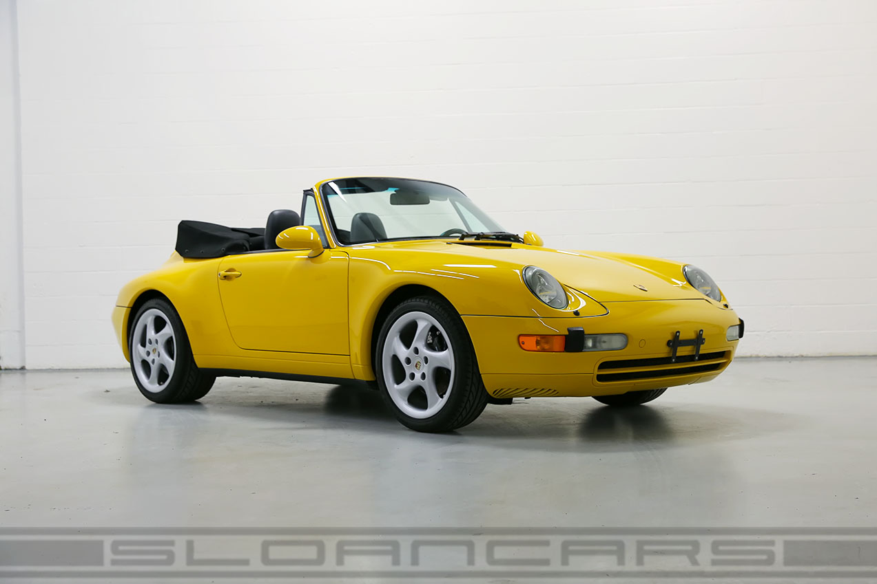 1996 Porsche 993 Cabriolet Speed Yellow 33,026 miles | Sloan Motor Cars