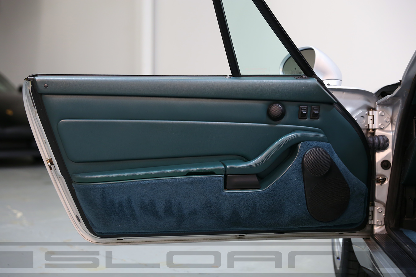 1995 Porsche 993 Cabriolet PTS Silver metallic/ PTS Cedar Green leather ...