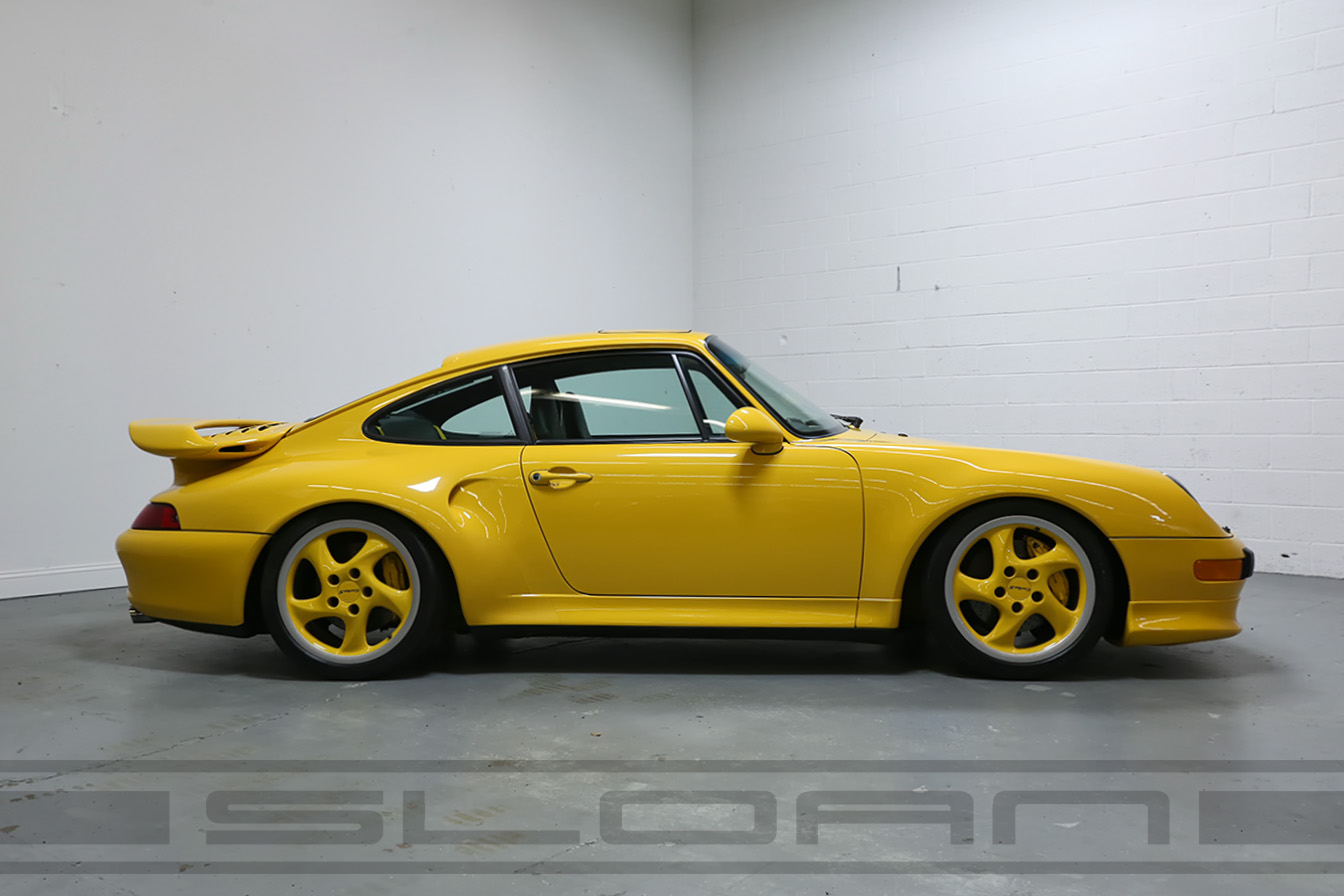 1997 993 Twin Turbo S Speed Yellow/Black 5,361 miles | Sloan Motor Cars