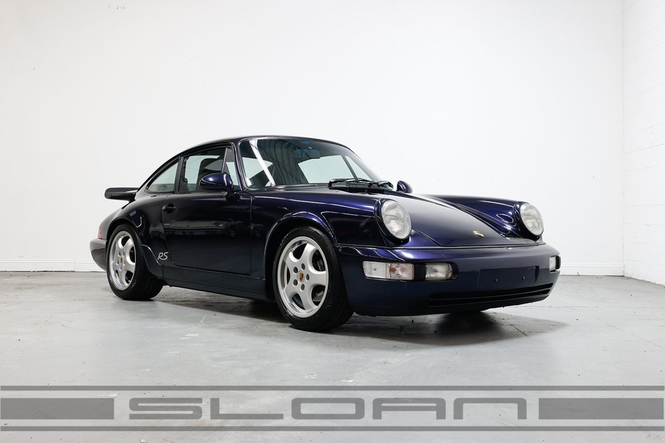 1994 964 RS America Midnight Blue Metallic Black Sloan Motor Cars